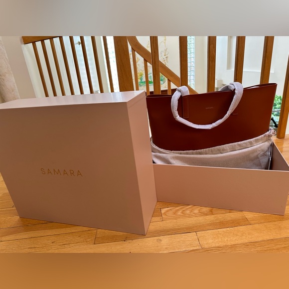 SAMARA | Bags | Samara Brown Leather Tote Bag | Poshmark